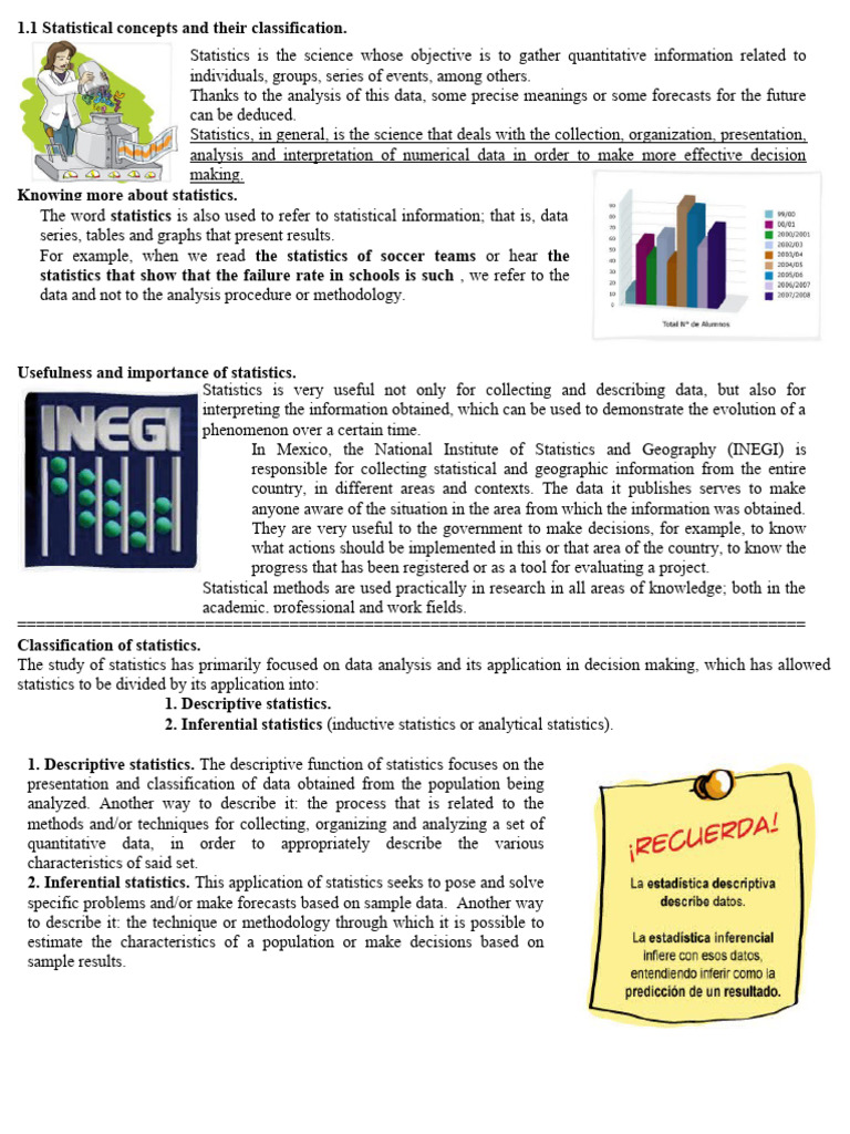 1 - 1 Statistics Concepts and Their Classification | PDF | Statistics ... 1 - 1 Statistics Concepts and Their Classification | PDF | Statistics ...