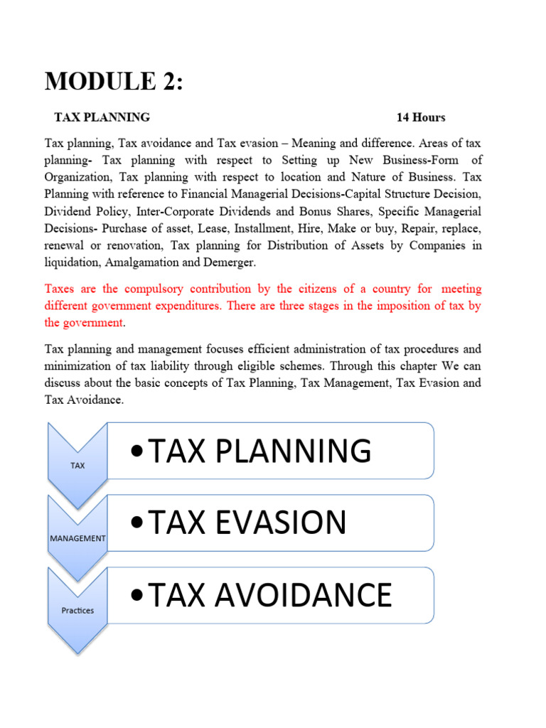 Tax Planning Strategies and Concepts | PDF | Dividend | Taxes