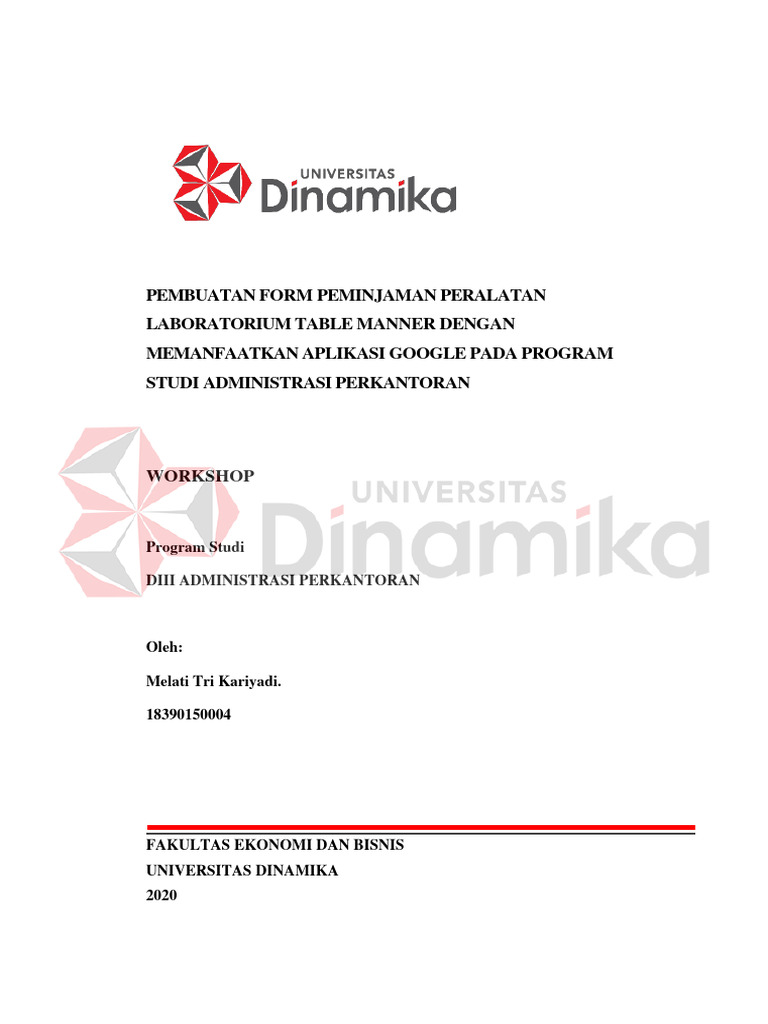 2020 Universitas Dinamika | PDF | Bisnis
