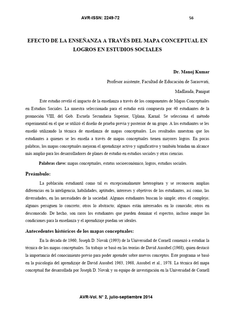 Mapeo Conceptual en Estudios Sociales | PDF | Aprendizaje | Enseñando