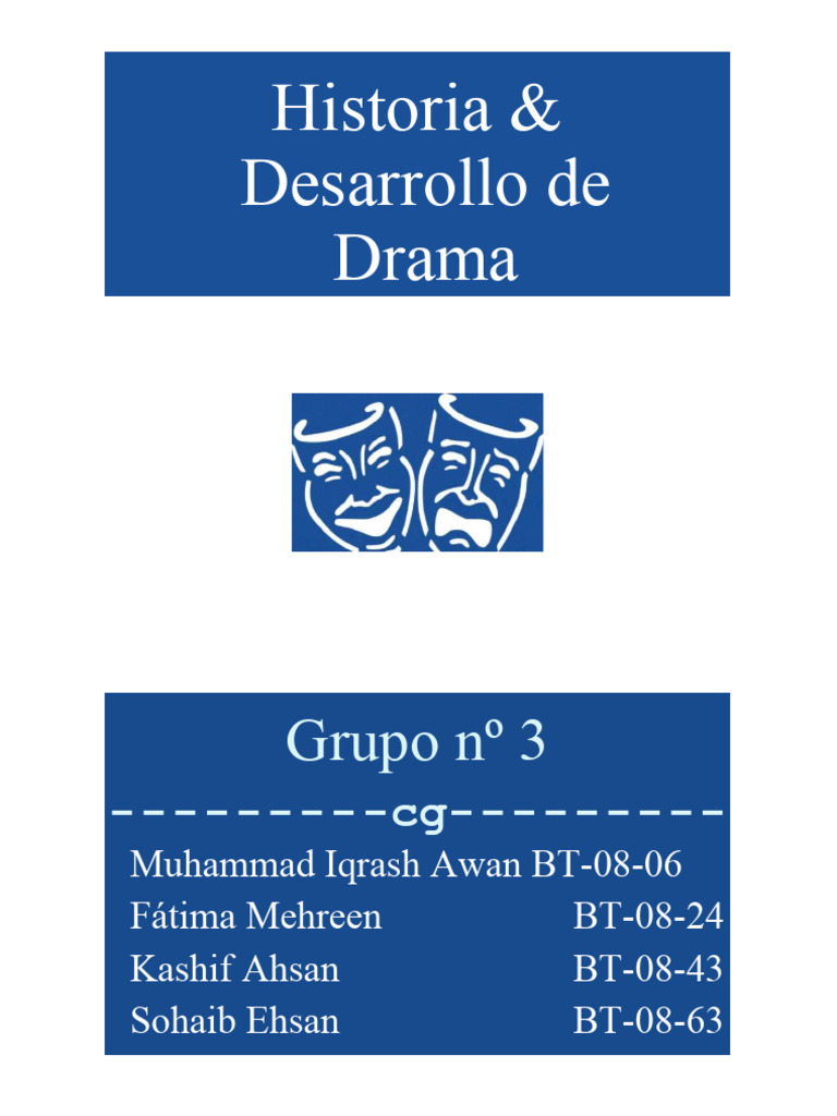 Historia y Desarrollo Del Drama en La Literatura Inglesa. | PDF ...