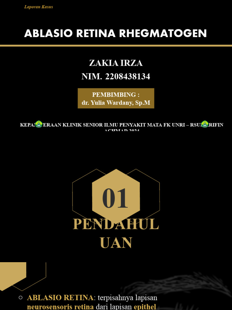 Laporan Ablasio Retina OS - ZAKIA IRZA | PDF