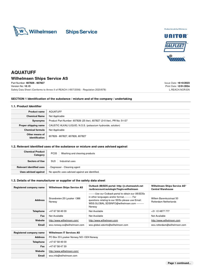 Aqua Tuff | PDF | Occupational Safety And Health | Firefighting