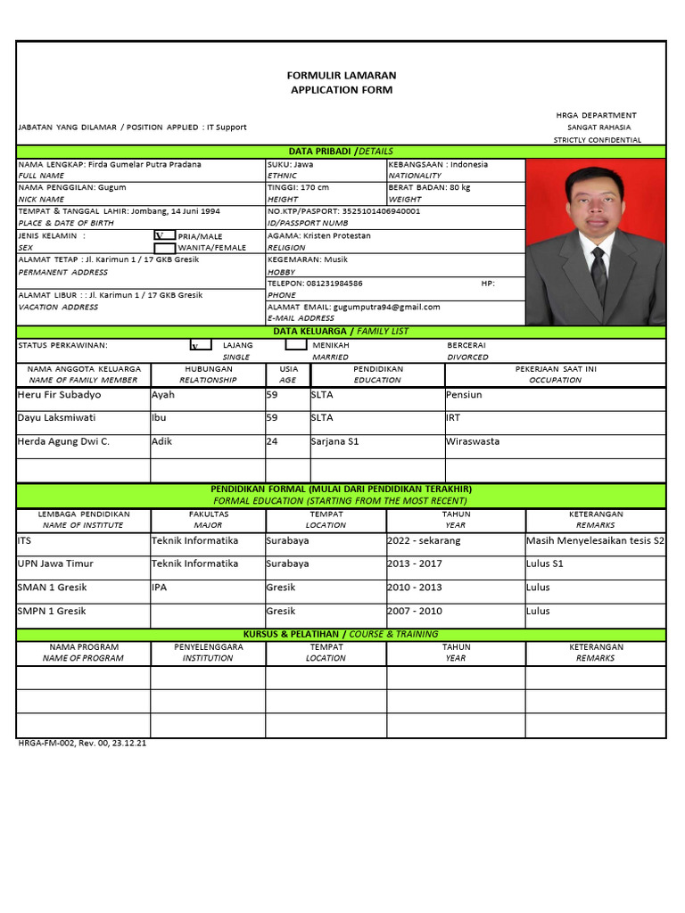 HHA Application Form | PDF