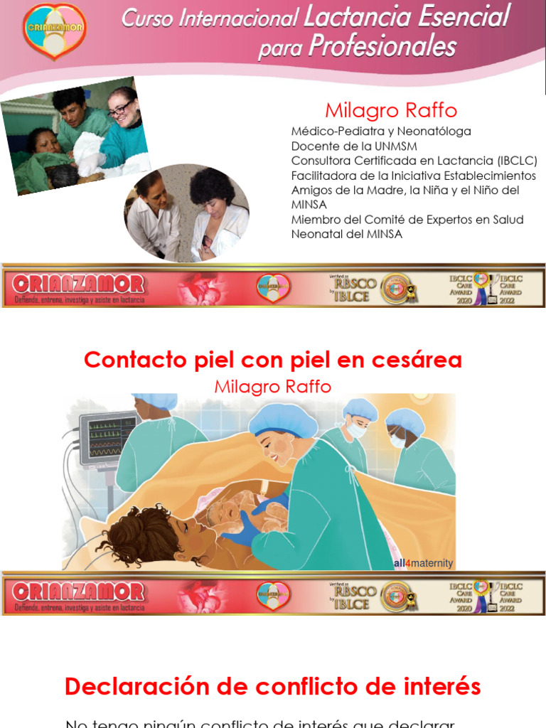 2023 Contacto Piel Con Piel en Cesárea | Descargar gratis PDF | Parto ...