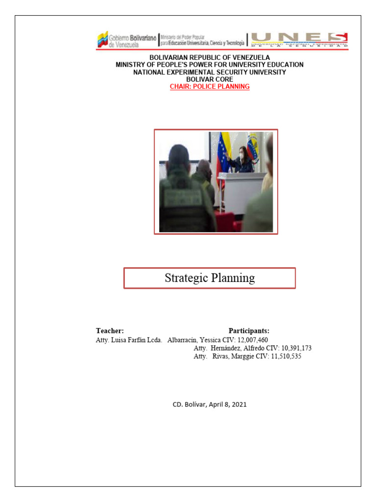 Police Strategic Planning | PDF | Strategic Management | Strategic Planning