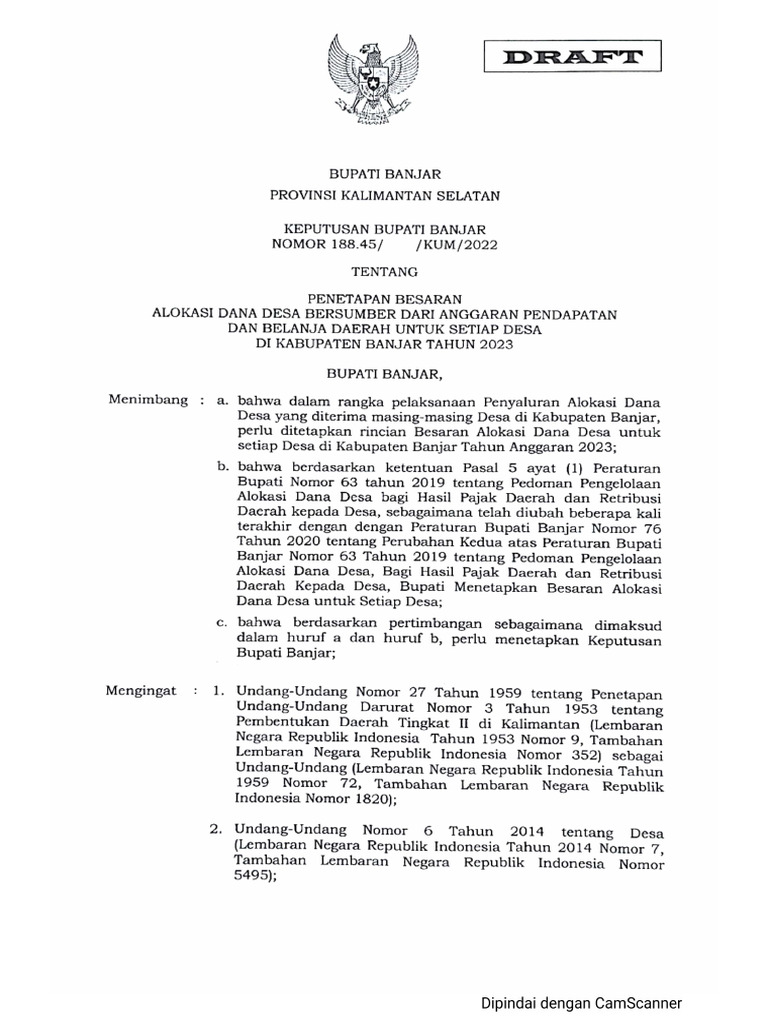 Draf SK ADD 2023 | PDF