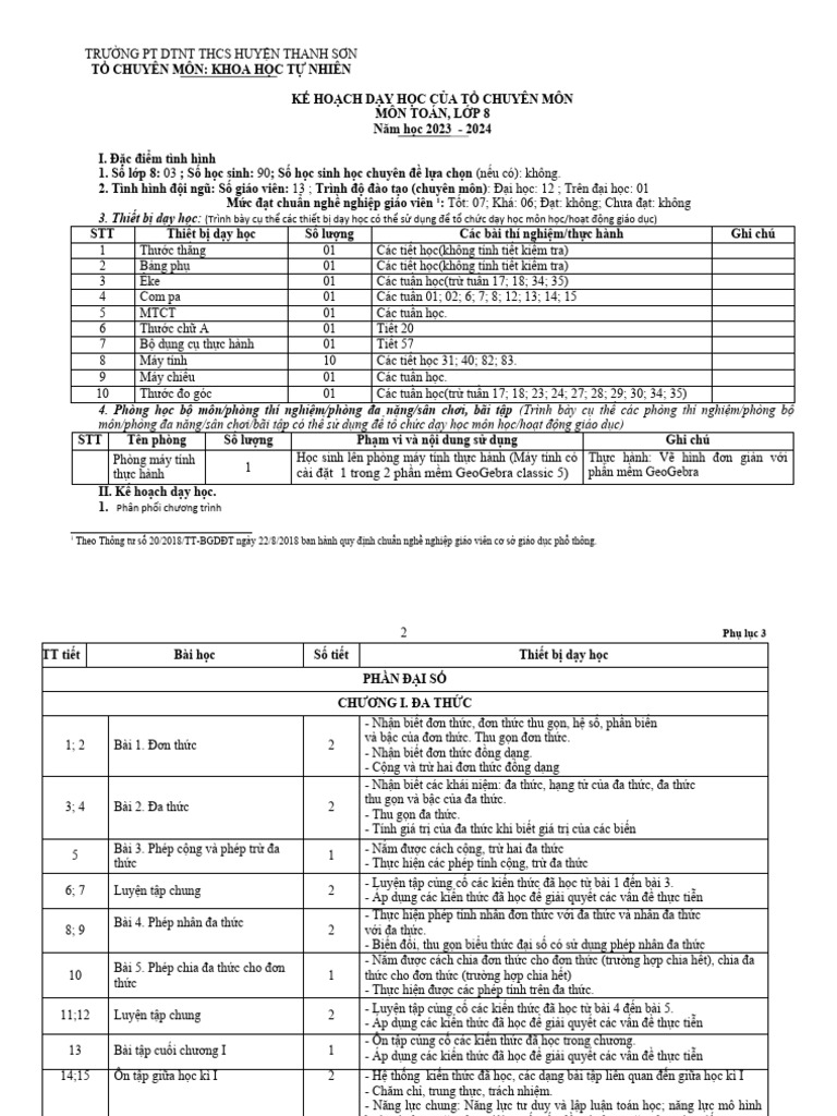 PH L C 3-Toán 8 | PDF