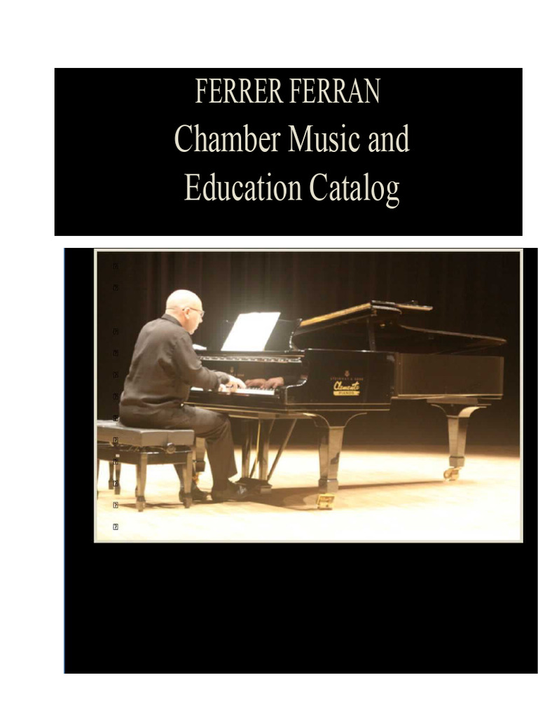 Ferrer Ferran Chamber Music Catalog | PDF | Saxophone | Chamber Music