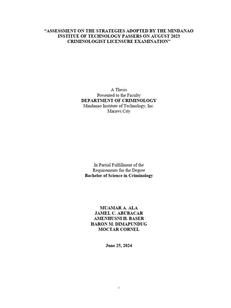 Mit Thesis 1 | PDF | Criminology | Creativity