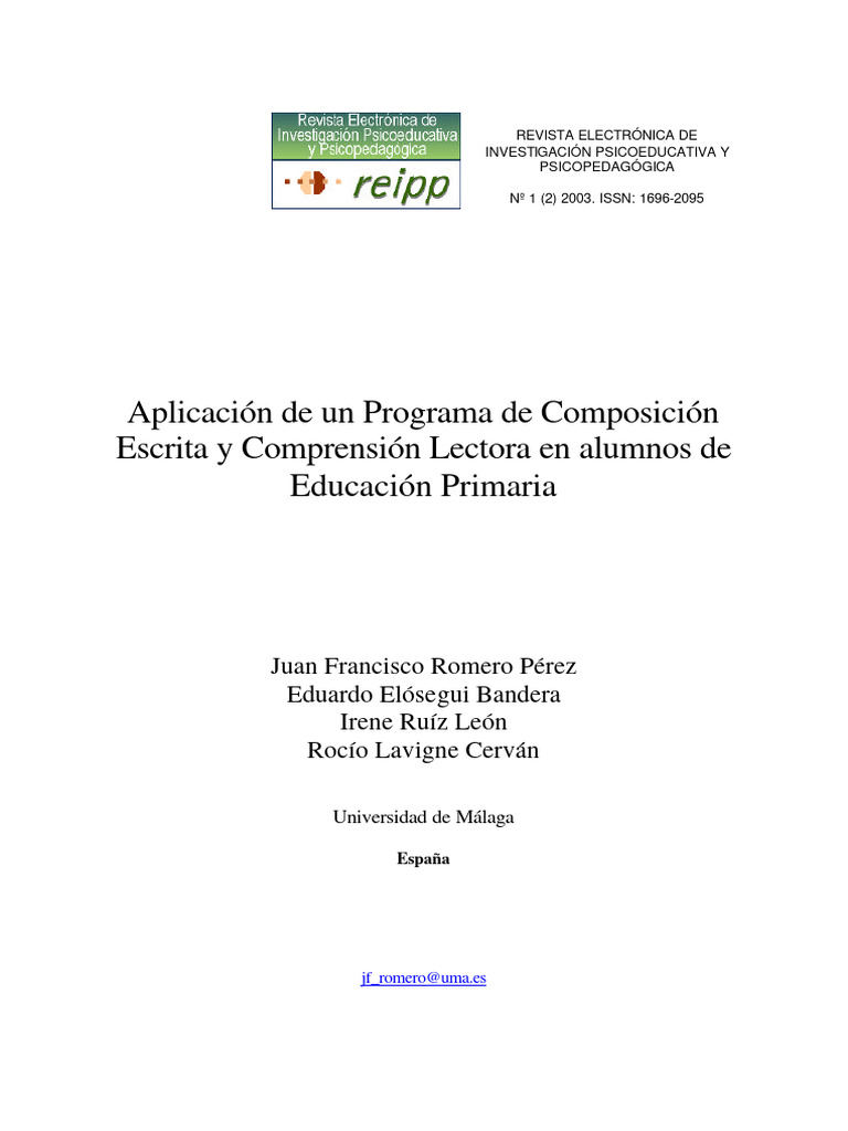 Composicion Escrita | PDF | Aprendizaje | Comprensión lectora