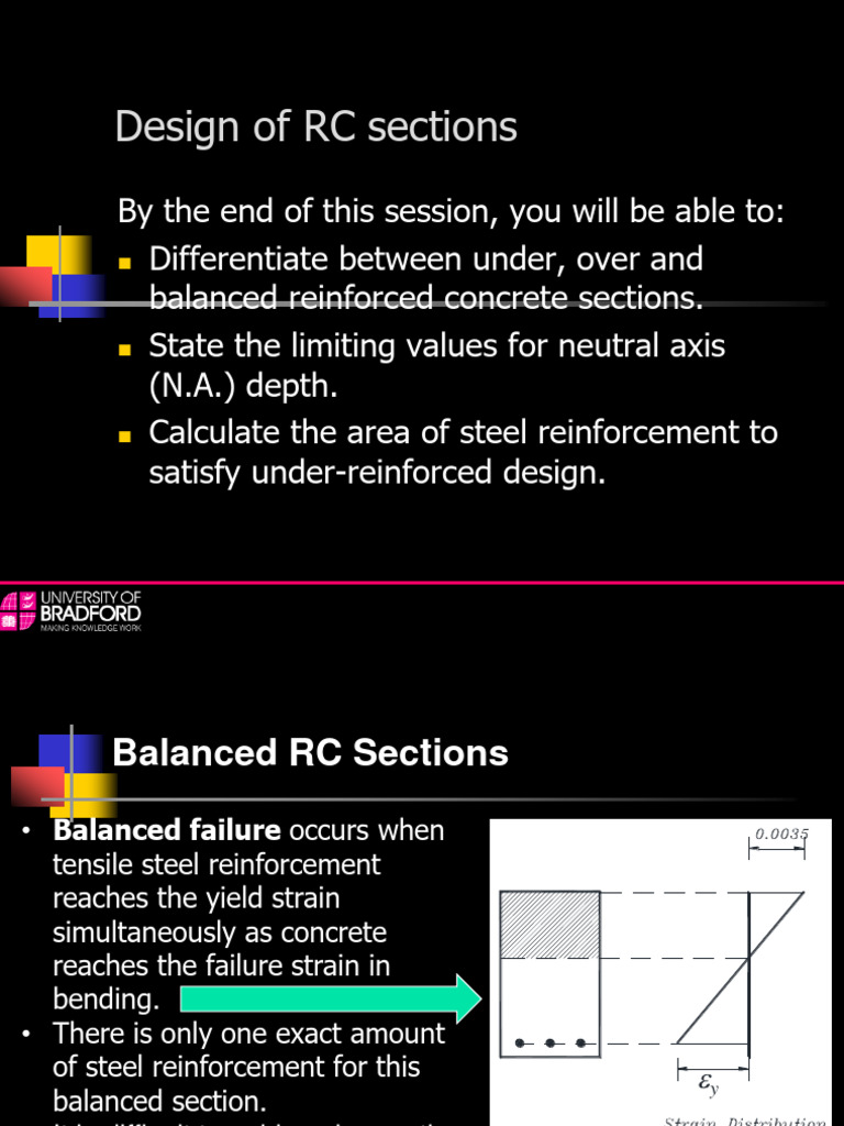 RC Section Design: Under vs Over Reinforced | PDF | Fracture ...