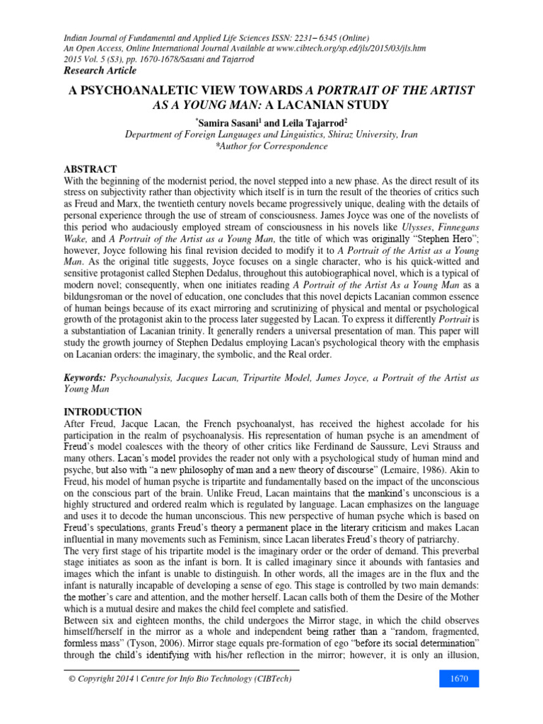 Lacan Study | PDF | Jacques Lacan | Psychoanalysis