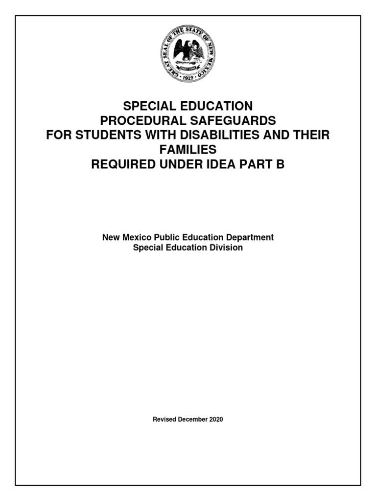 Special Education Procedural Safeguards For Students With Disabilities ...