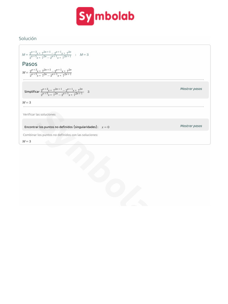 Symbolab - Solutions | PDF