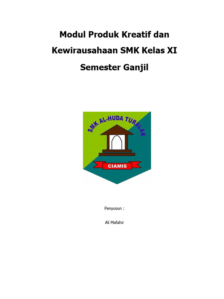 Modul Kewirausahaan SMK Kelas XI | PDF | Bisnis