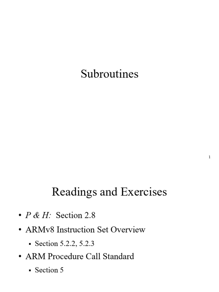 9 - Subroutines | PDF | Parameter (Computer Programming) | Software ... 9 - Subroutines | PDF | Parameter (Computer Programming) | Software ...