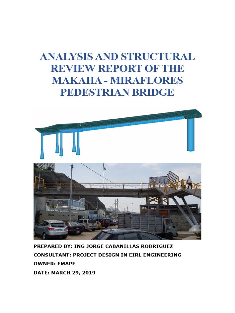 Makaha Bridge Structural Analysis and Review Report | PDF | Strength Of Materials | Fracture