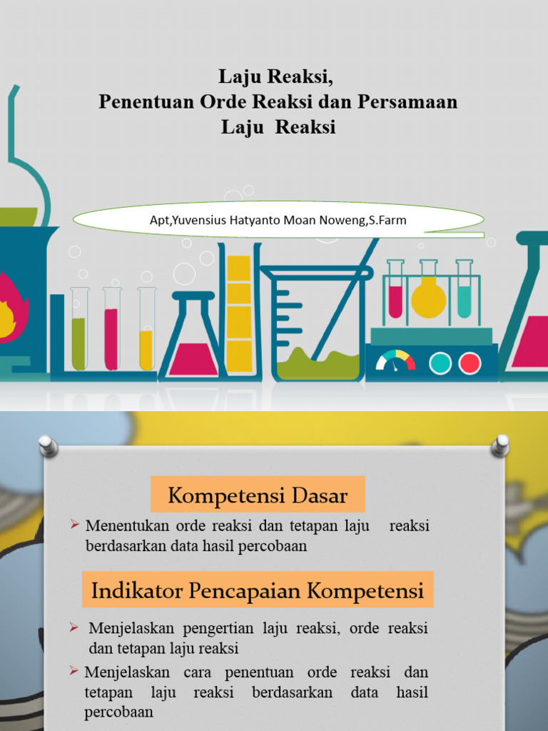 PPT Laju Reaksi Orde Reaksi | PDF