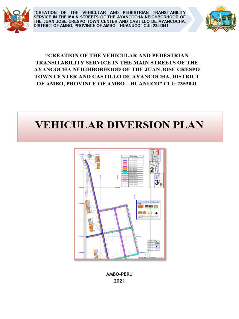 Vehicle Detour Plan | PDF | Traffic | Road
