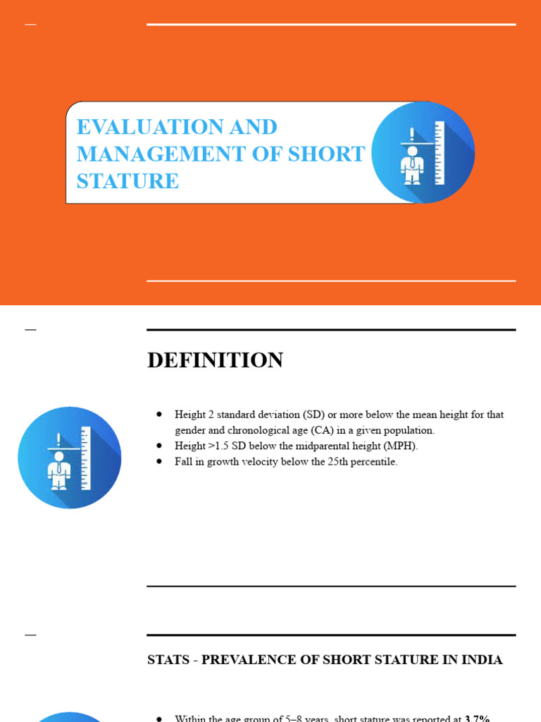 Evaluation and Management of Short Stature | PDF | Growth Hormone ...