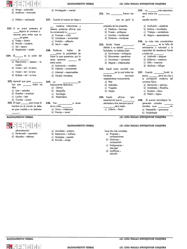 Raz Verbal 2 | PDF | Dieta | Edgar Allan Poe