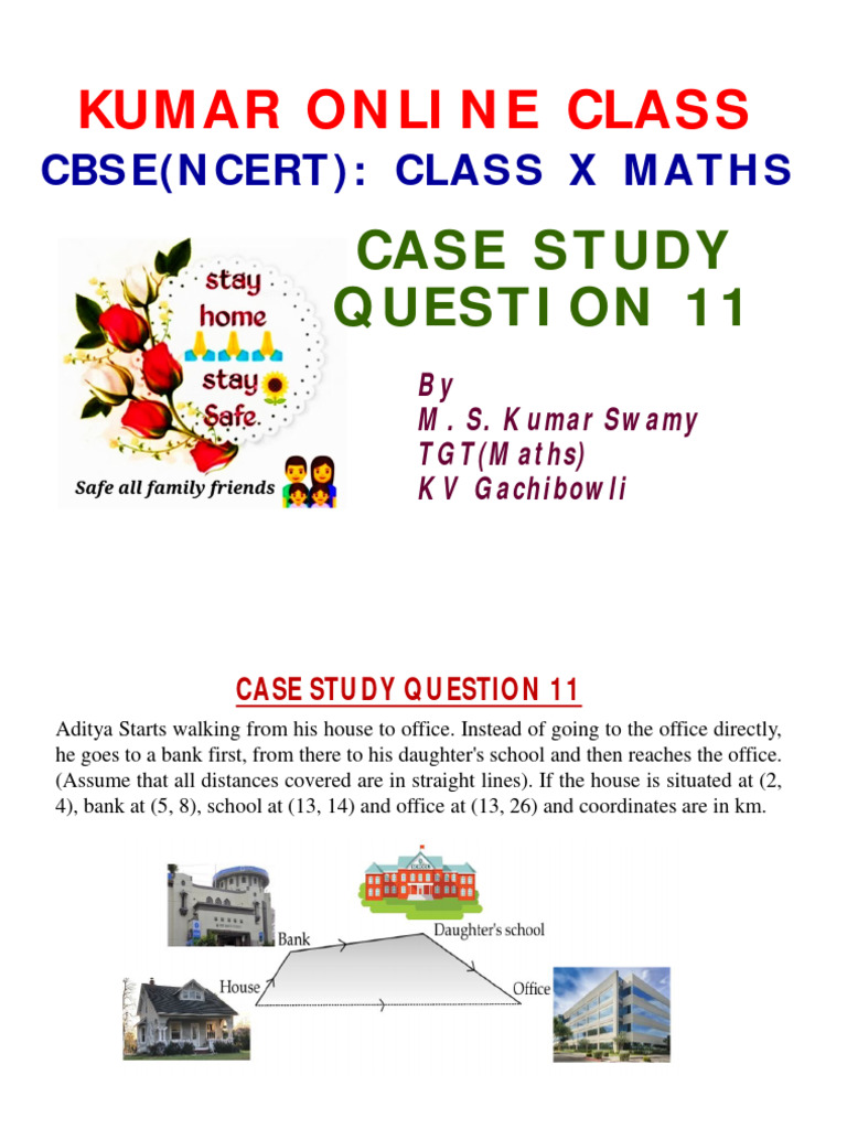 Class X Maths Case Study Questions | PDF