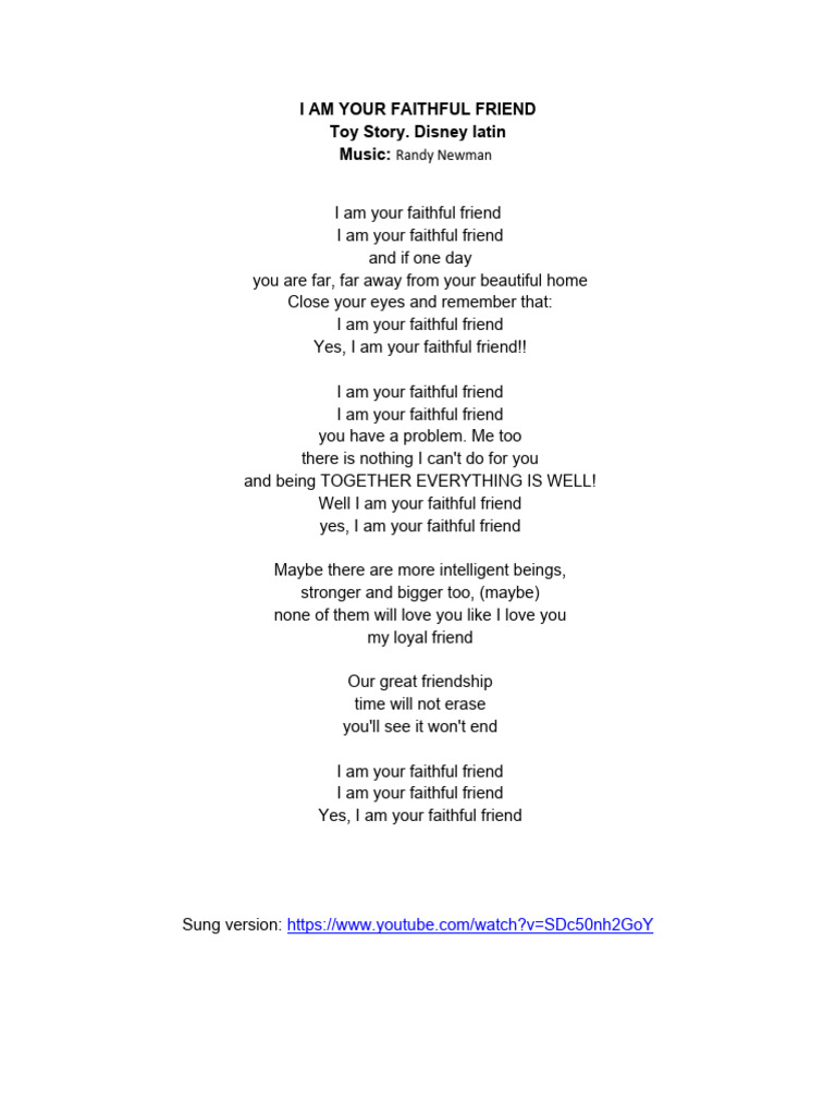 Disney Latin Song Lyrics Compilation | PDF