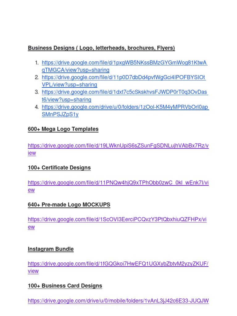 Business Design Templates Collection | PDF