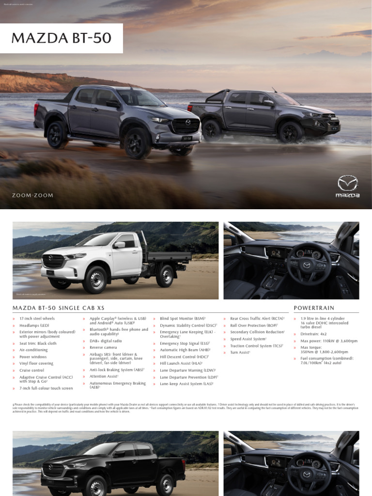 Mazda BT 50 Digital Brochure | PDF | Diesel Engine | Four Wheel Drive