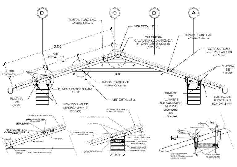 07 VIVIENDA DE TIPO A ESTRUCTURAS TECHOS MAmodificado-Modelo | PDF