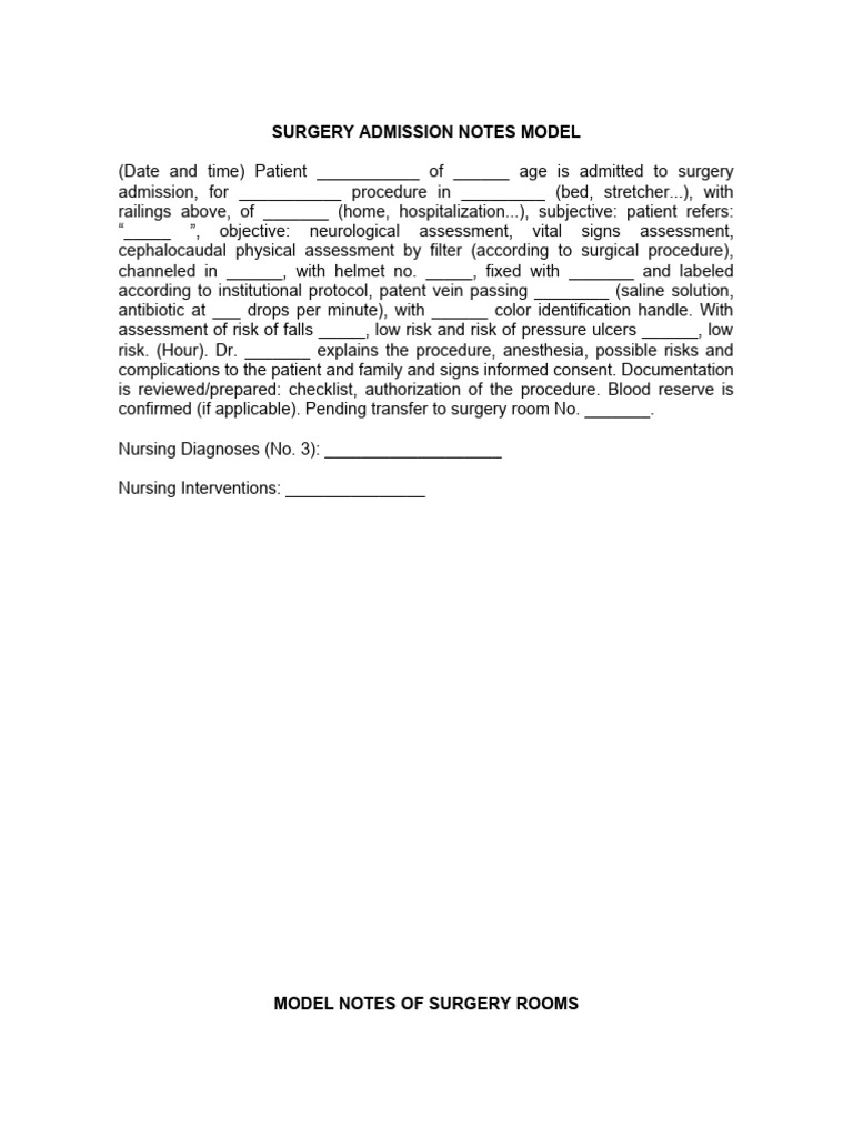 Nursing Notes in Surgery | PDF | Surgery | Anesthesia