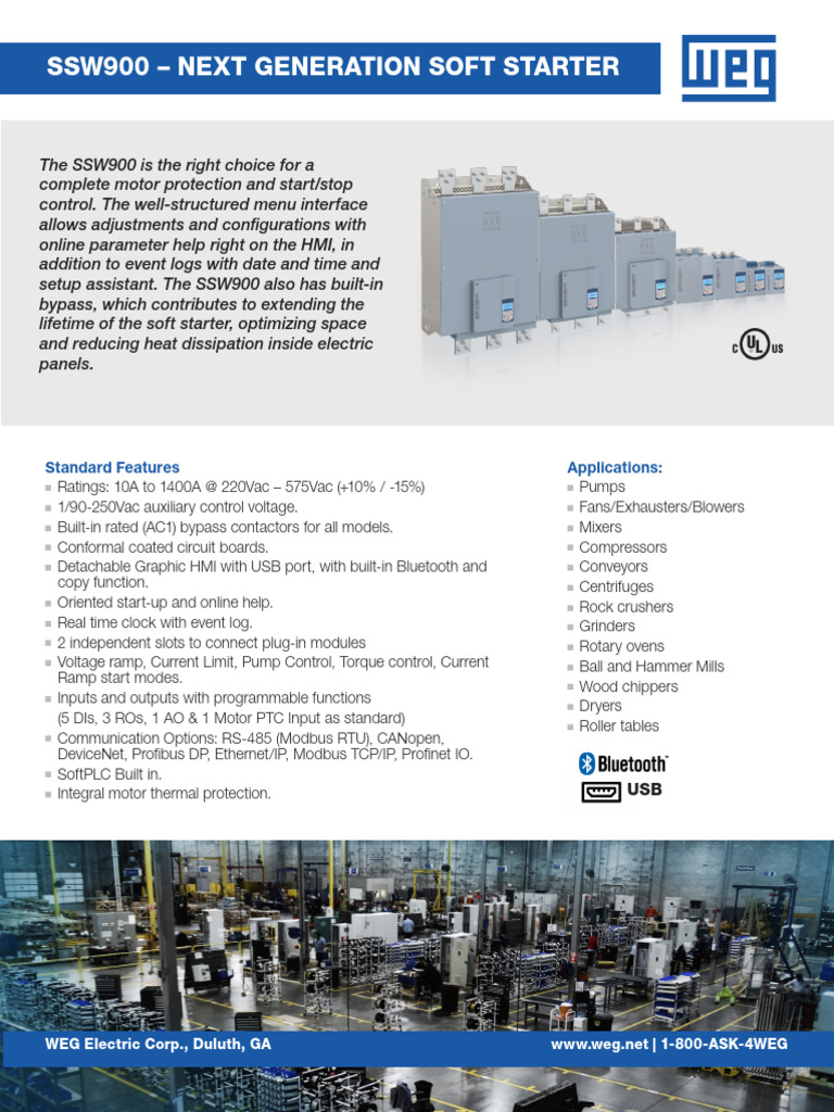 WEG-SSW900-us-flyer-en | Download Free PDF | Electrical Engineering ...