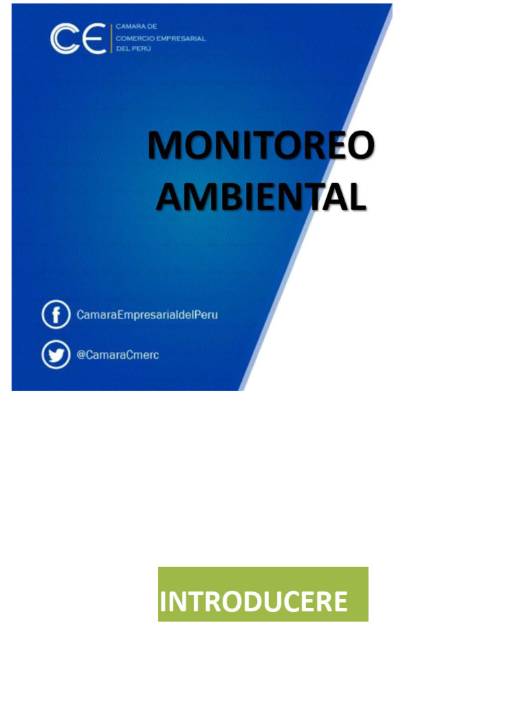 Monitorizarea Mediului - Apa, Aerul Si Solul | PDF