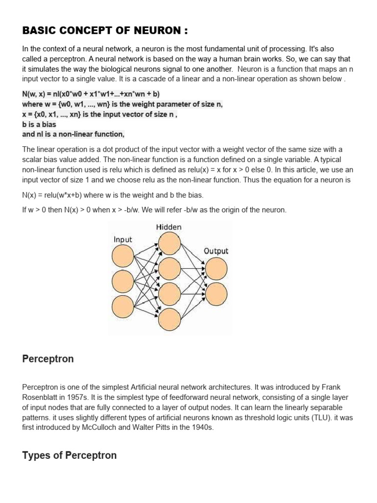 Unit 1 NNDL | PDF | Artificial Neural Network | Computational Science