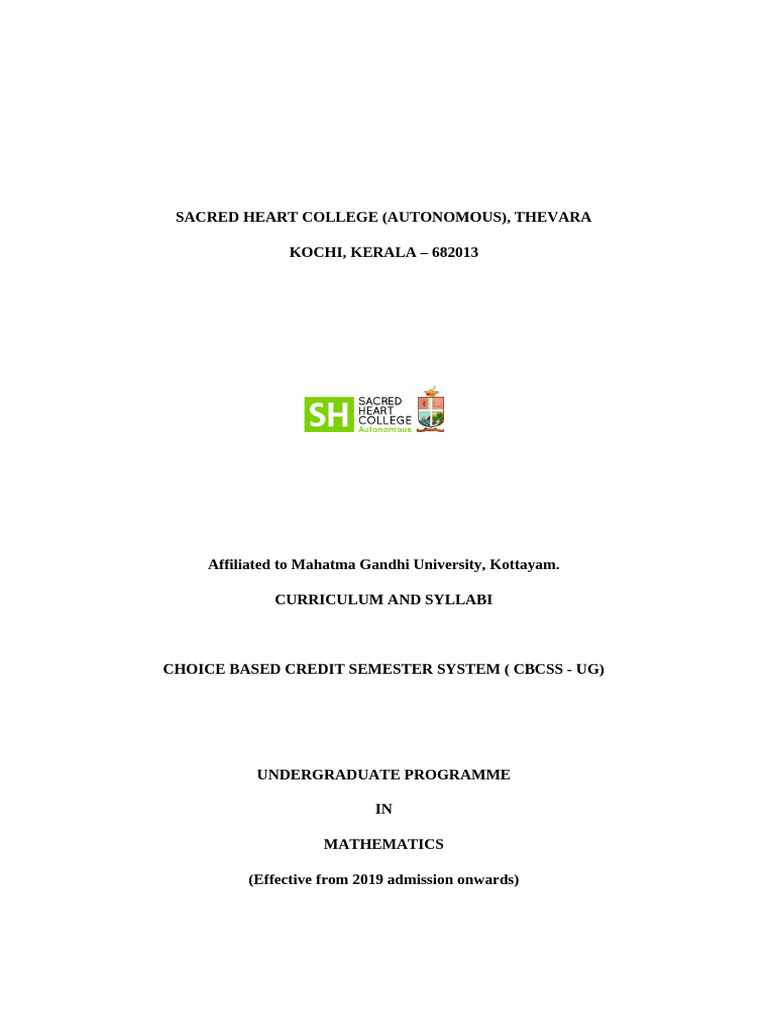 BSC Math | PDF | Mathematical Analysis | Mathematics