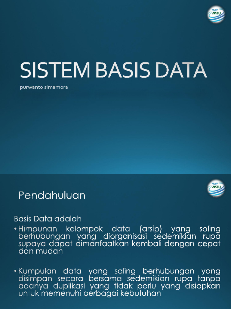 Pertemuan 15 - Materi - Sistem - Basis - Data | PDF | Seni | Komputer