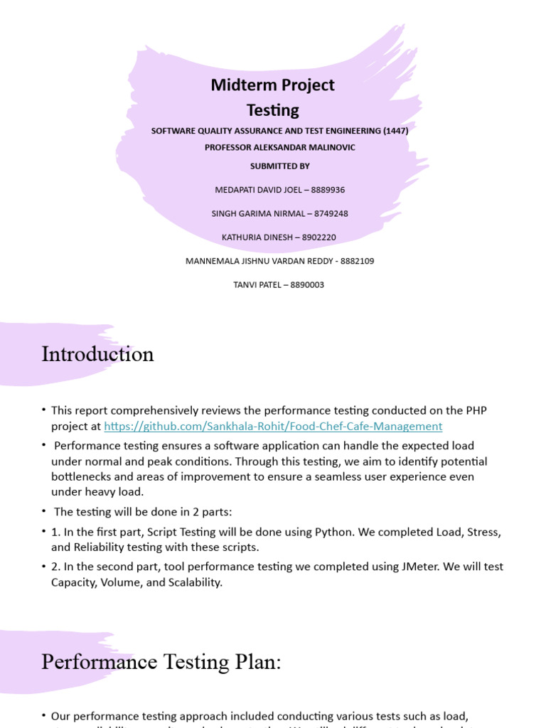 Midterm Project Presentation | PDF | Databases | Reliability Engineering