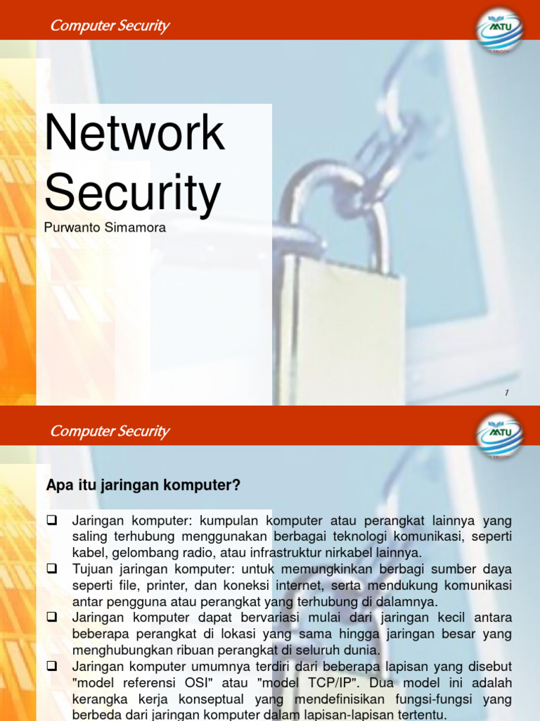 Pertemuan 14 - Network Security-1 | PDF