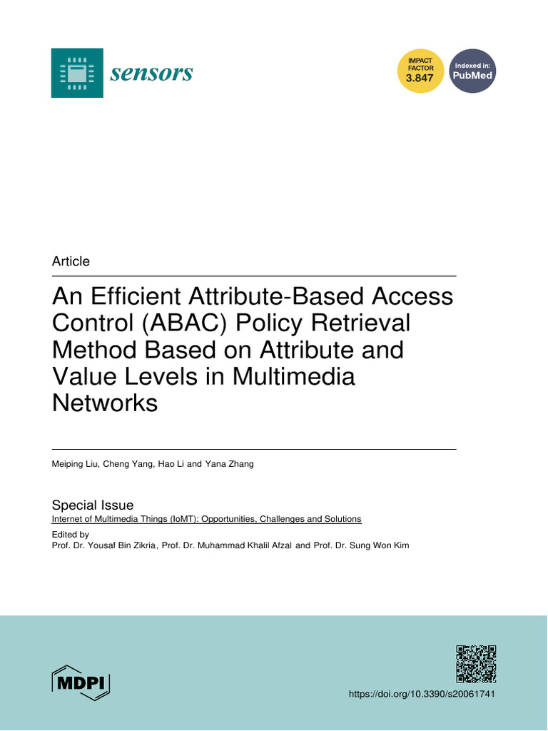 An Efficient Attribute-Based Access Control (ABAC) Policy Retrieval ... An Efficient Attribute-Based Access Control (ABAC) Policy Retrieval ...