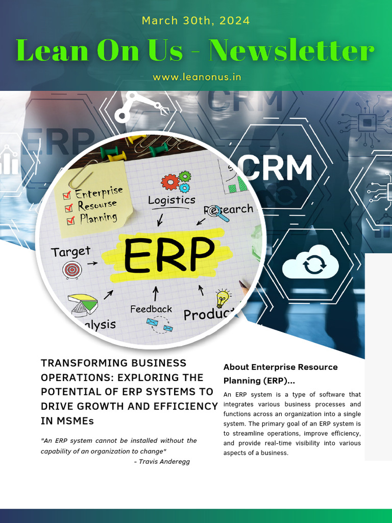Accelerating MSME Success - Unleashing The Potential of ERP | PDF ...