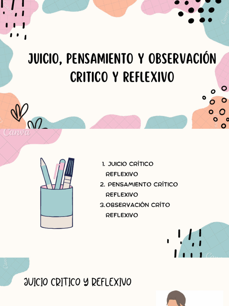 Juicio Crítico y Reflexivo | PDF | Pensamiento | Pensamiento crítico