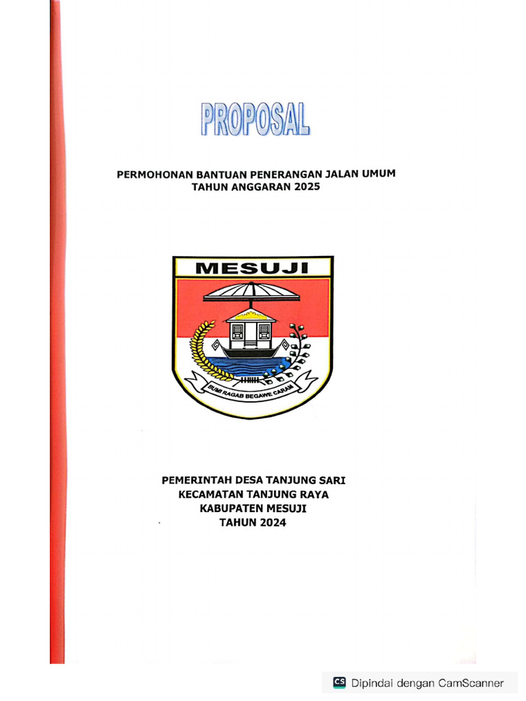 Proposal Permohonan Penerangan Jalan Umum | PDF