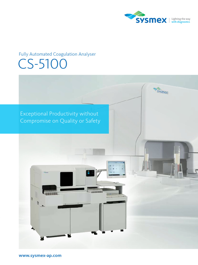 CS 5100 Brochure | PDF | Coagulation | Assay