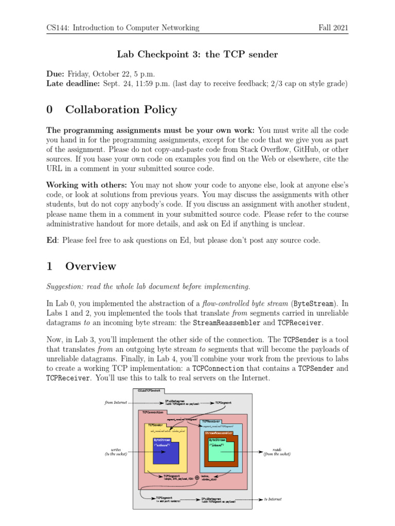 8.5. 10 Lab3 | PDF | Transmission Control Protocol | Computing