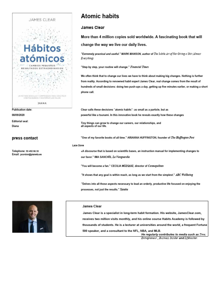Atomic Habits | PDF | Social Science | Self-Improvement