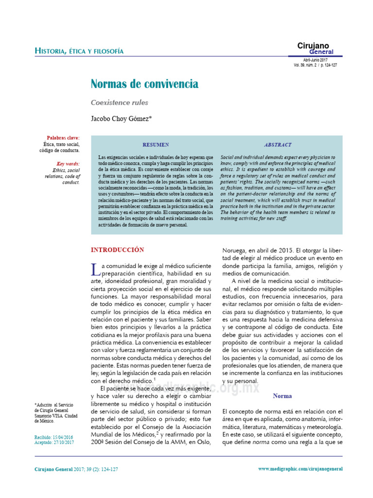 Normas De Convivencia Pdf Moralidad Comportamiento