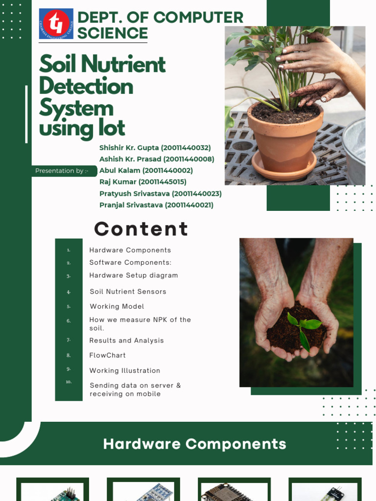 Soil Nutrient Detection System | PDF | Sensor | Soil