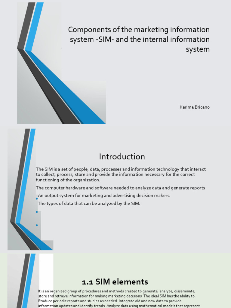 Components of The Marketing Information System | Download Free PDF ...