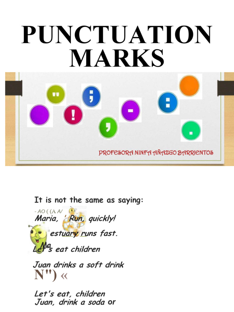 Punctuation Marks | PDF | Punctuation | Graphemes